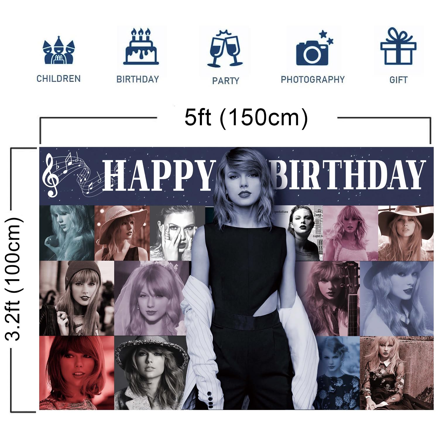 Singer Birthday Party Decorations, Singer Birthday Banner Backdrop, Popular Singer Party Decorations