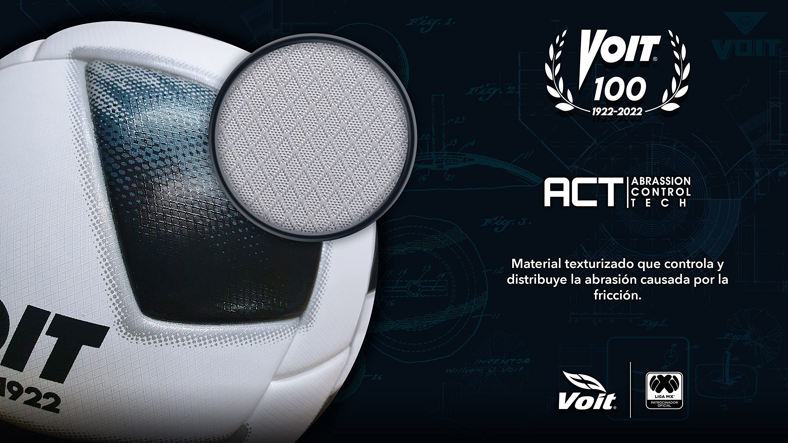 Voit 100 FIFA Quality PRO, Official Match Ball Liga MX Clausura 2022, No. 5 Soccer Ball