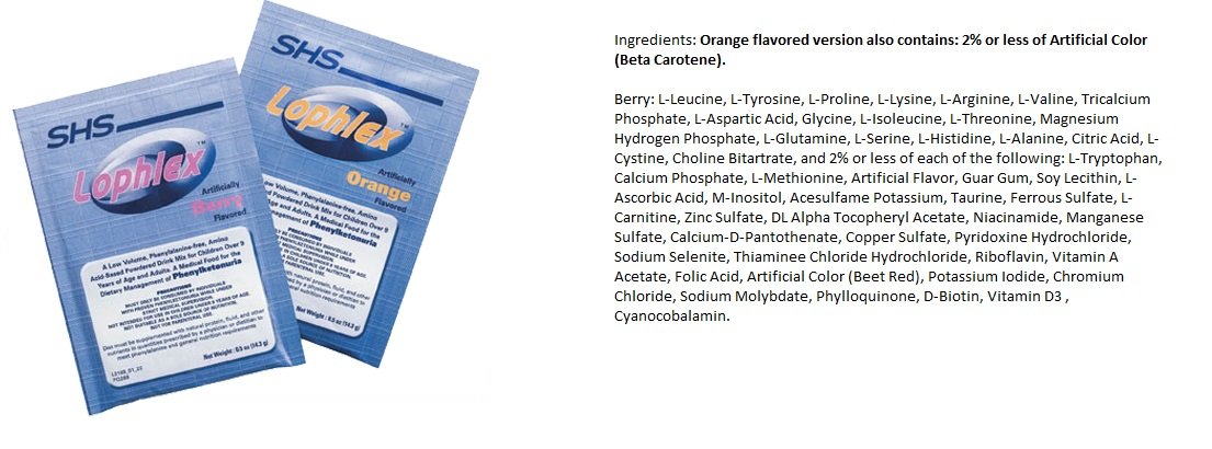 One Each Lophlex 14.3 g packets NUTRICIA SHS N. AMERICA MMED-SHS12167 Each