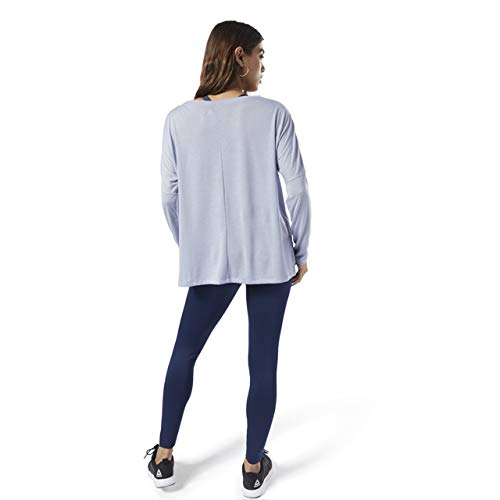 Reebok Work Out Ready Supremium Long Sleeve, Denim Dust, Small