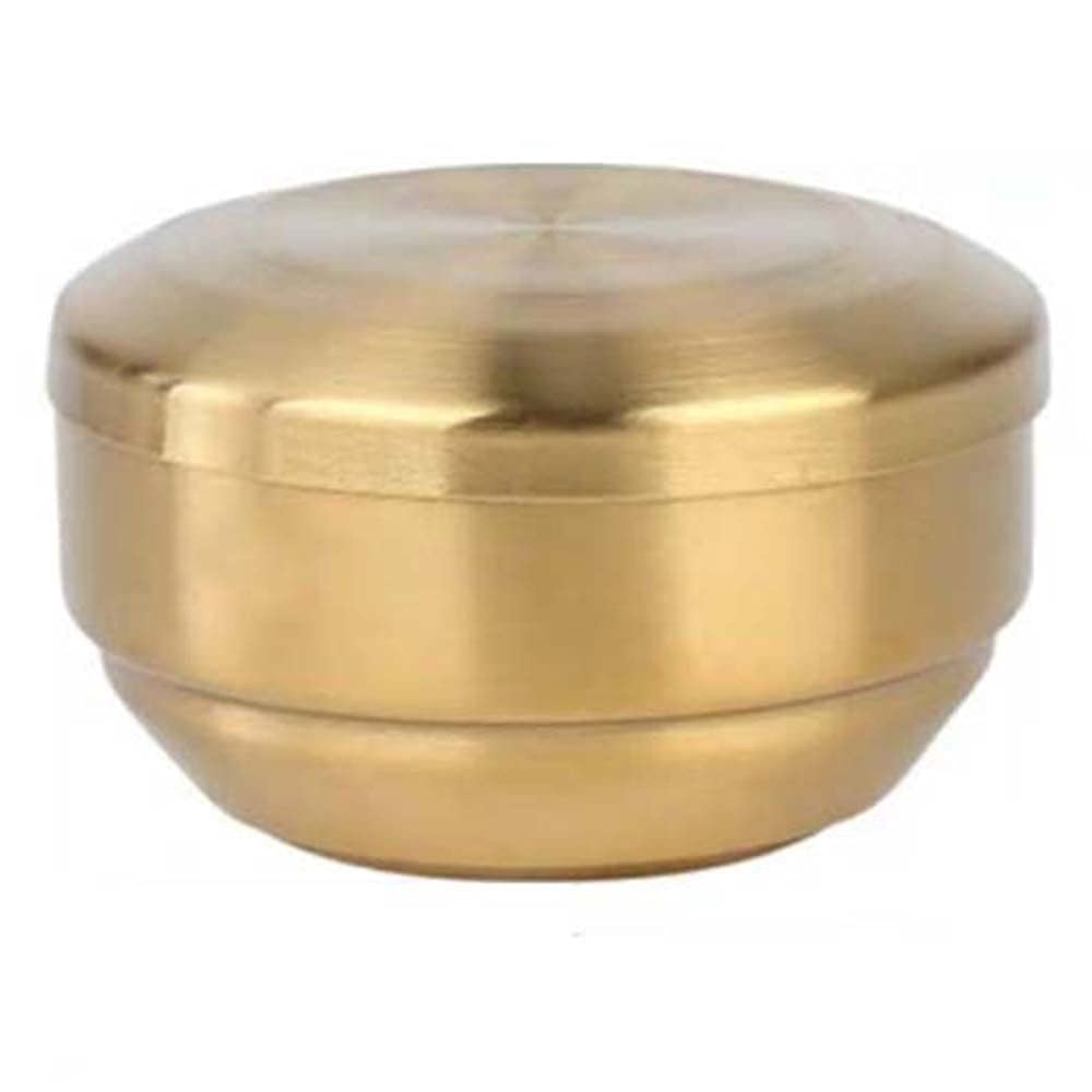 WDXIN Korean Stainless Steel Rice Bowl Traditional Metal Insulated Ramen Bowl with Lid,Round & Unbreakable Bibimbap Bowls(L-With lid,gold)
