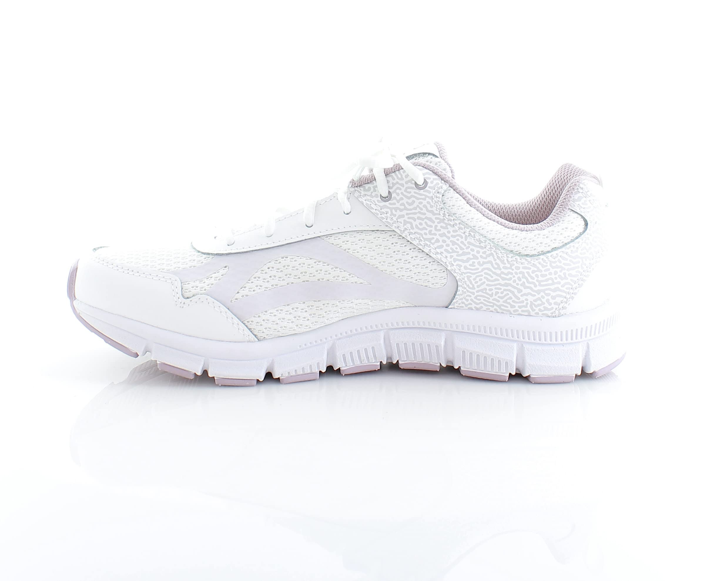 Ryka Womens Harlee Lace Up Athletic and Training Shoes White 8 Wide (C,D,W)