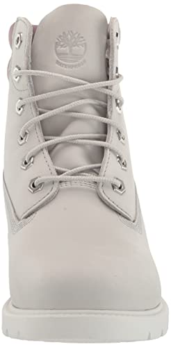 Timberland Women's Linden Woods Waterproof Hiking Boot, Light Grey Nubuck, 7