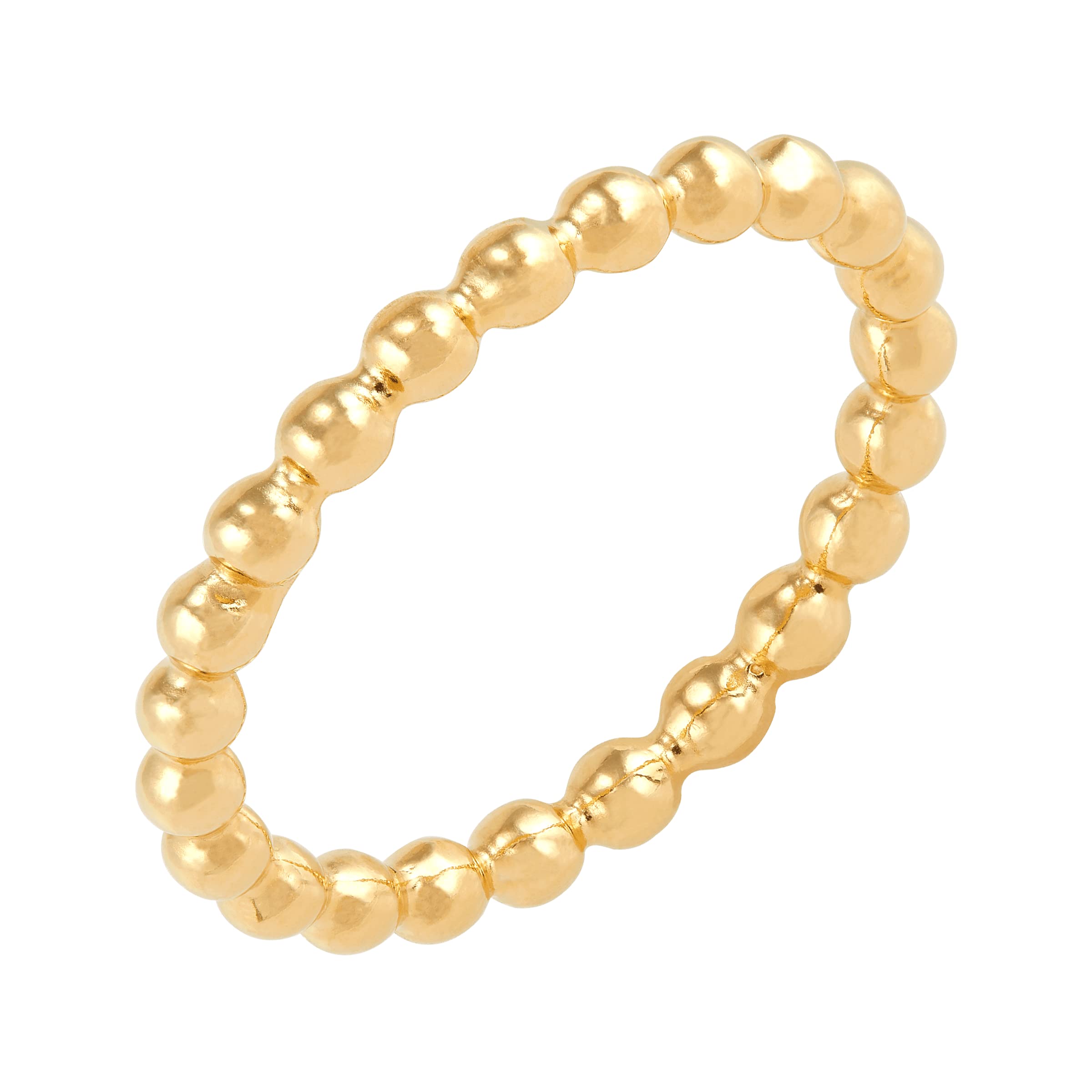Silpada 'Fontana' Beaded Ring in 18K Yellow Gold-Plated Sterling Silver, Size 11, Size 11