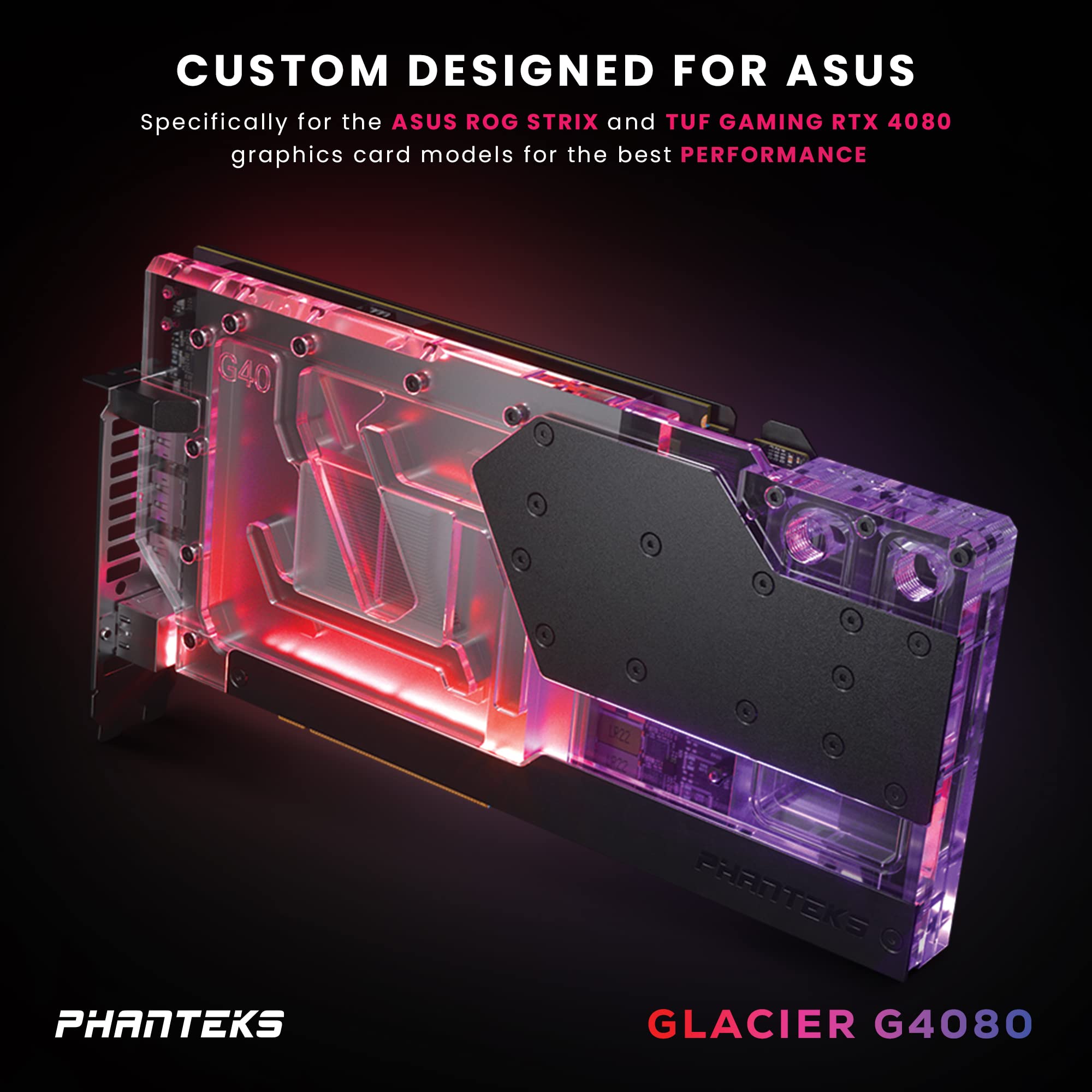 Phanteks (PH-GB4080AS_BK01_BP Glacier G4080 RTX Strix/TUF, D-RGB