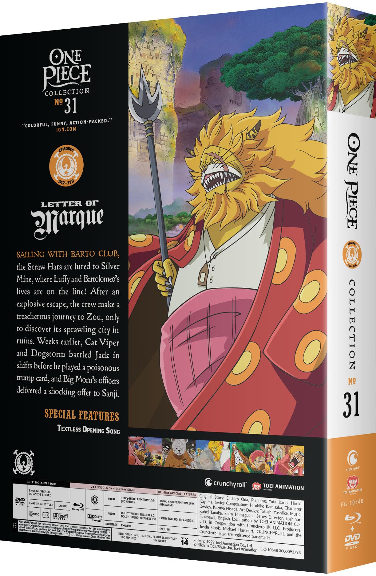 One Piece: Collection 31 - Blu-ray + DVD