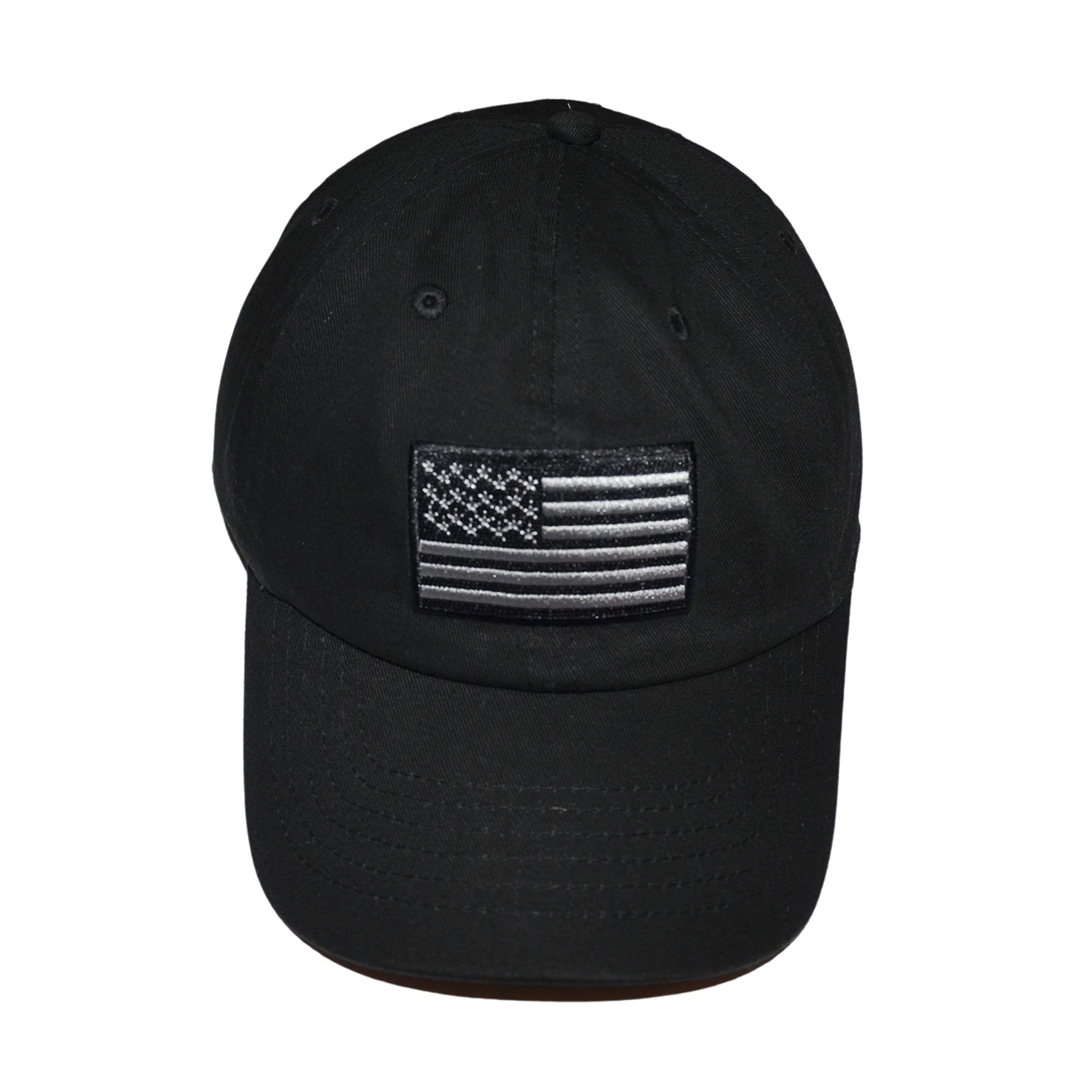 Newhattan American Flag Hat Camo Patriotic Hats USA Military Baseball Cap Unisex (B/W Camo)