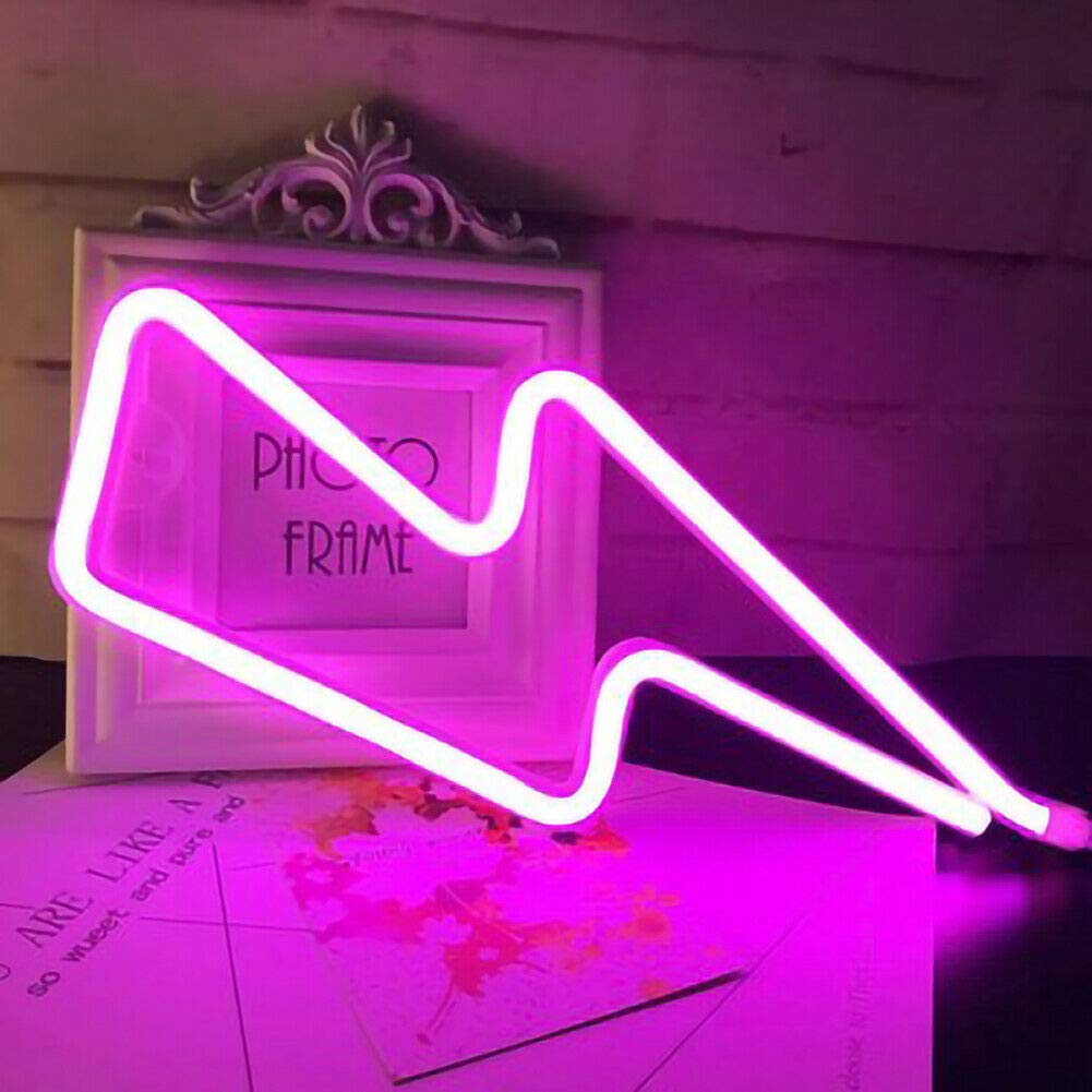 Preppy room decor, preppy stuff,preppy room decor cheap,neon signs for wall decor,Lightning bolt ,Aesthetic LED Decorative Lights Shape Indoor for Halloween Decoration Living Birthday Party Sign