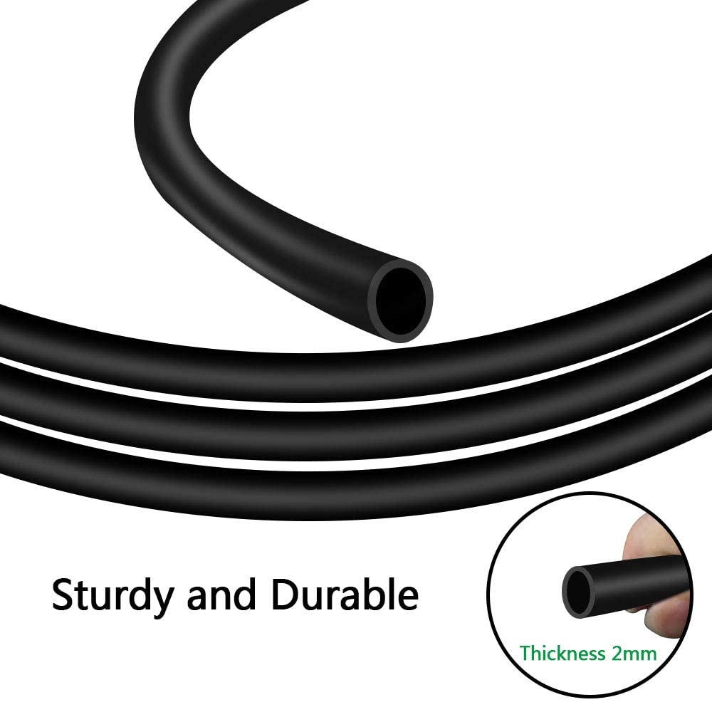 Siphon Pump, Manual Car Fuel Transfer Pump with Fixed Clamp Hose, Portable Anti-corrosion Rubber Hoses 6.3 Feet Manual Siphon Pump, Liquid Siphon Pump for Gasoline Diesel Liquid Water Fish Tank