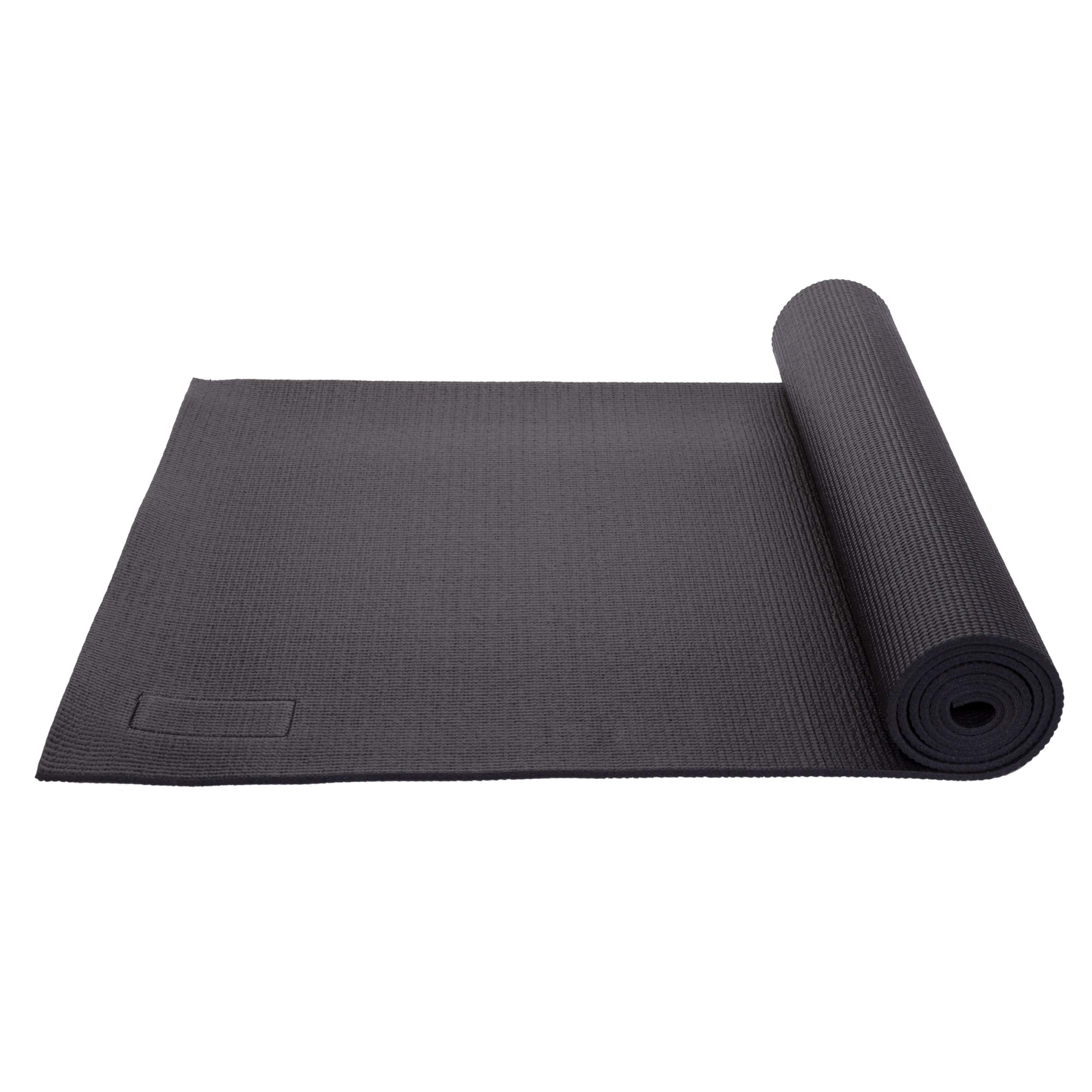 SIT TWISTER Yoga Mat - Lightweight Non-Slip Exercise Mat for Yoga, Pilates, and Stretching - Made with All-Natural Hygenic Bamboo Charcaol Powder - Includes Carrying Strap (70" x 24")