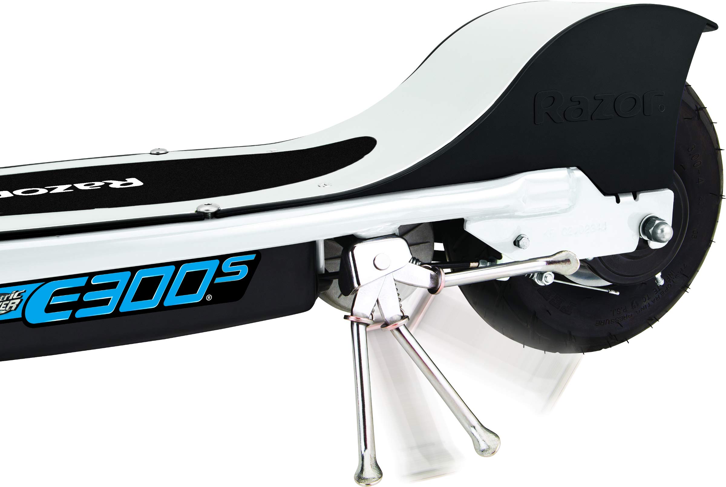 Razor E300S Seated Electric Scooter - 9" Air-Filled Tires, Removable Seat, Up to 15 mph and 10 Miles Range