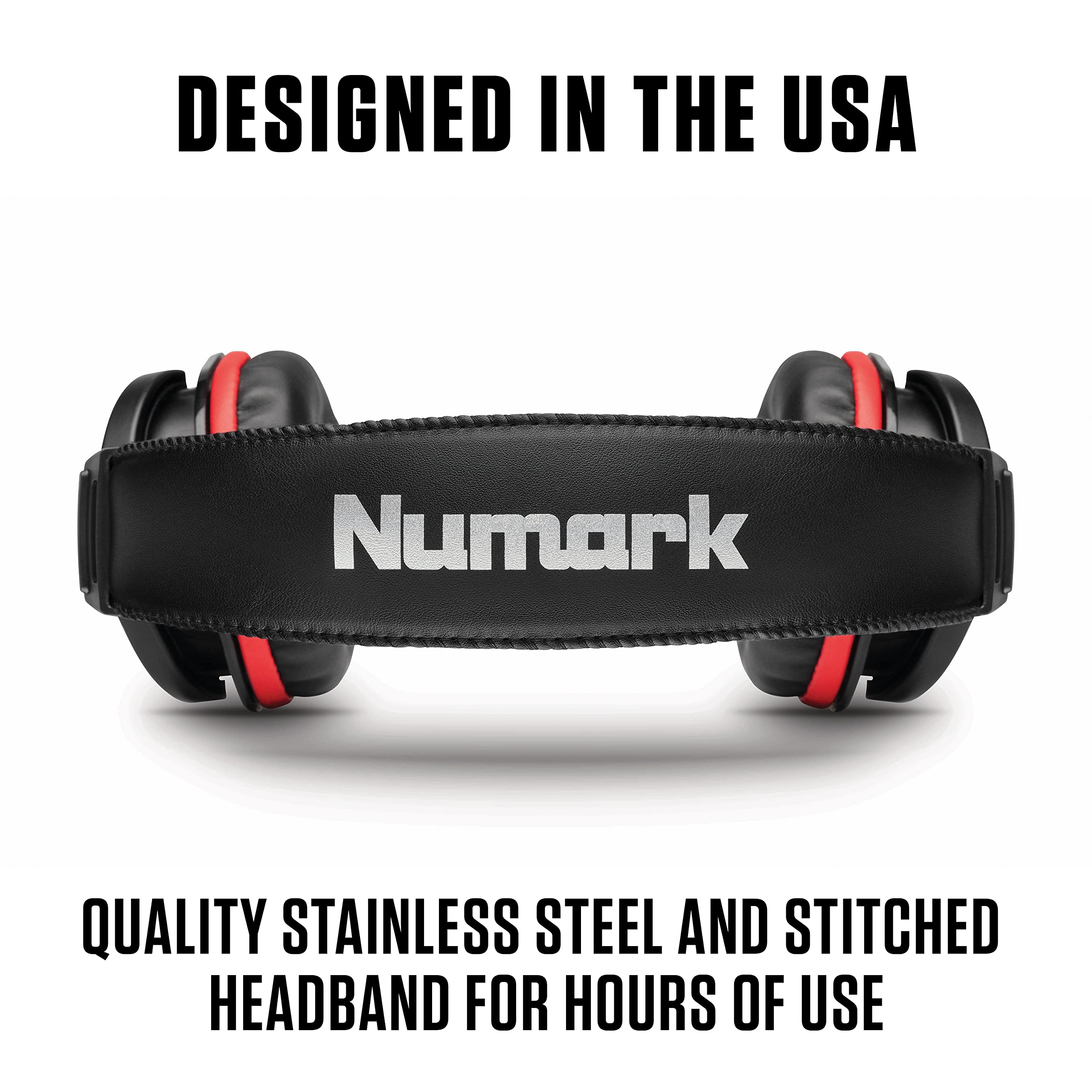 Numark PT01USB and Numark HF175 - Portable Vinyl Record Player, USB Turntable with Built in Speaker, Power via Battery and DJ Headphones