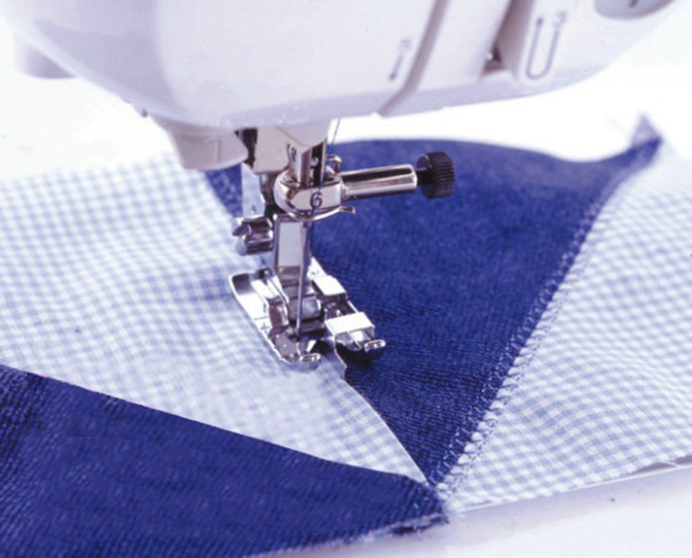Pack of Stitch in Ditch Foot and 1/4''(Quarter Inch) Quilting Patchwork Sewing Machine Presser Foot with Edge Guide for All Low Shank Snap-On Singer, Brother, Babylock, Euro-Pro, Janome