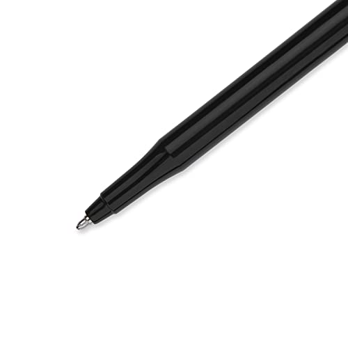 Paper Mate Erasermate Stick Medium Tip Ballpoint Pens, 5 Black Ink Pens (3150458PP)