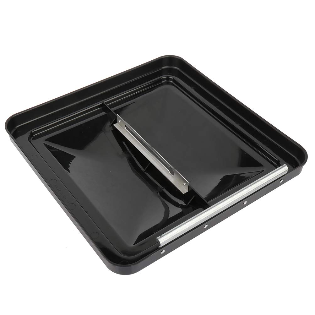SCITOO Vent Cover 14 x 14 High Quality Trailer Ventline Black Camper Motorhome VL200-B RV Vent Cover Lid 1 pack