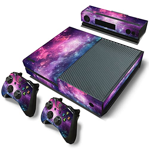 UANDM Whole Body Vinyl Skin Sticker Decal Cover for Microsoft Xbox One Console- Red Galaxy Nebular