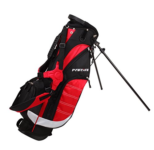 Remarkable Right Handed Junior Golf Club Set for Age 6 to 8 (Height 3'8" to 4'4") Set Includes: Driver (15"), Hybrid Wood (25*), 7, 9 Iron, Putter, Bonus Stand Bag & 2 Headcovers