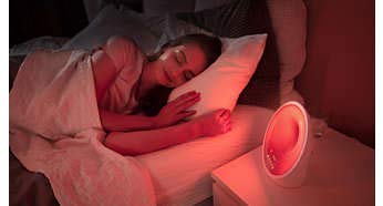 Philips SOMNEO Sleep & Wake-Up Light Therapy Lamp Sunrise Alarm and Sunset Fading Night Light, White (HF3651/60)
