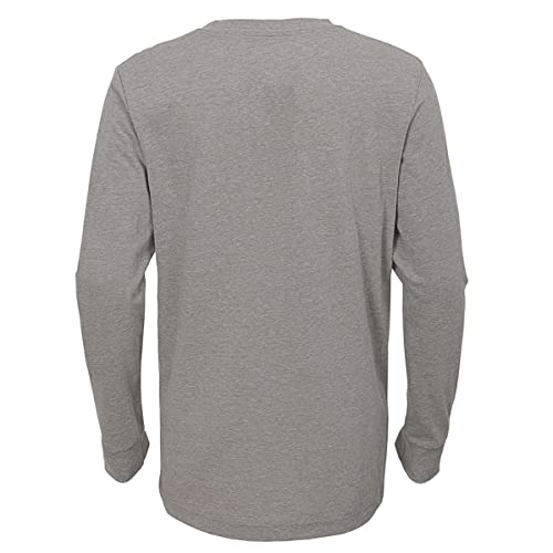 Outerstuff Tampa Bay Lightning Youth Size Hockey Team Logo Long Sleeve T-Shirt (Large) Grey
