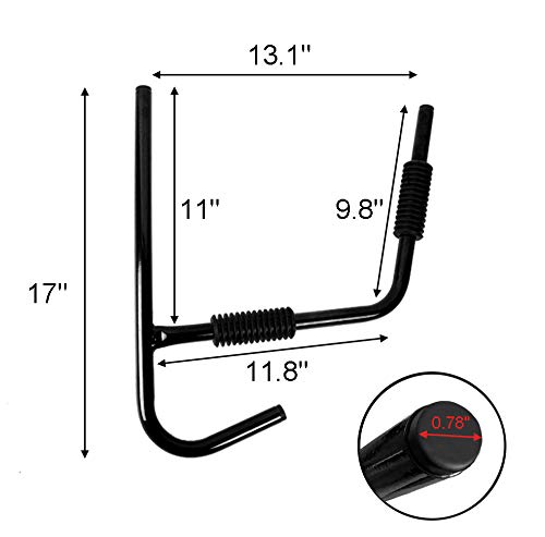 NO. 32 1 Pair Heavy Duty Steel 100LB Kayak Storage Rack Kayak Wall Rack for Storage, Outdoor & Indoor Storage Racks, for Kayaks, Canoe, Surfboard, Paddle Board