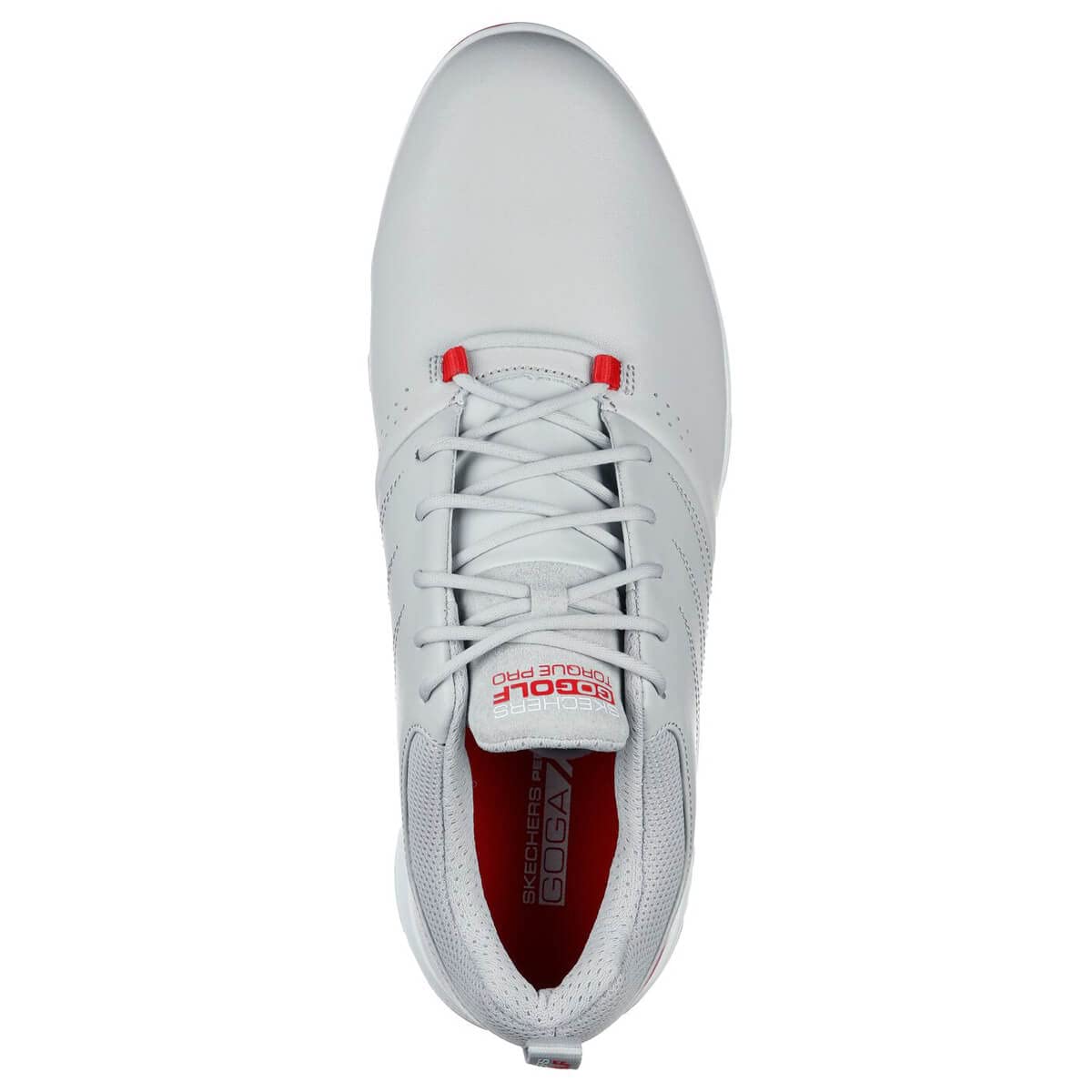 Skechers mens Torque Pro Waterproof Golf Shoe, Gray/Red, 9 US
