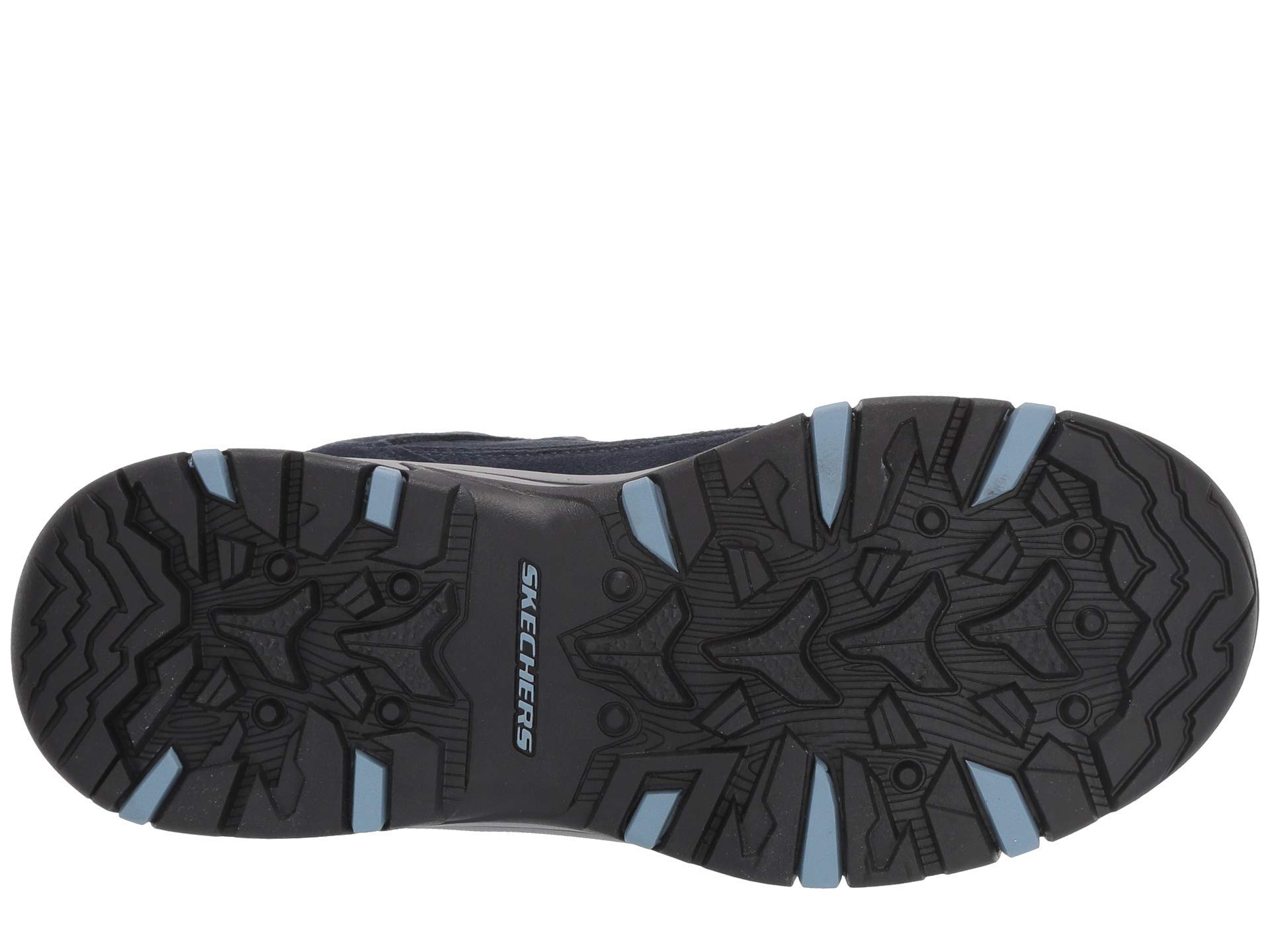 Skechers womens Hiker Hiking Boot, Navy/Grey, 8.5 US
