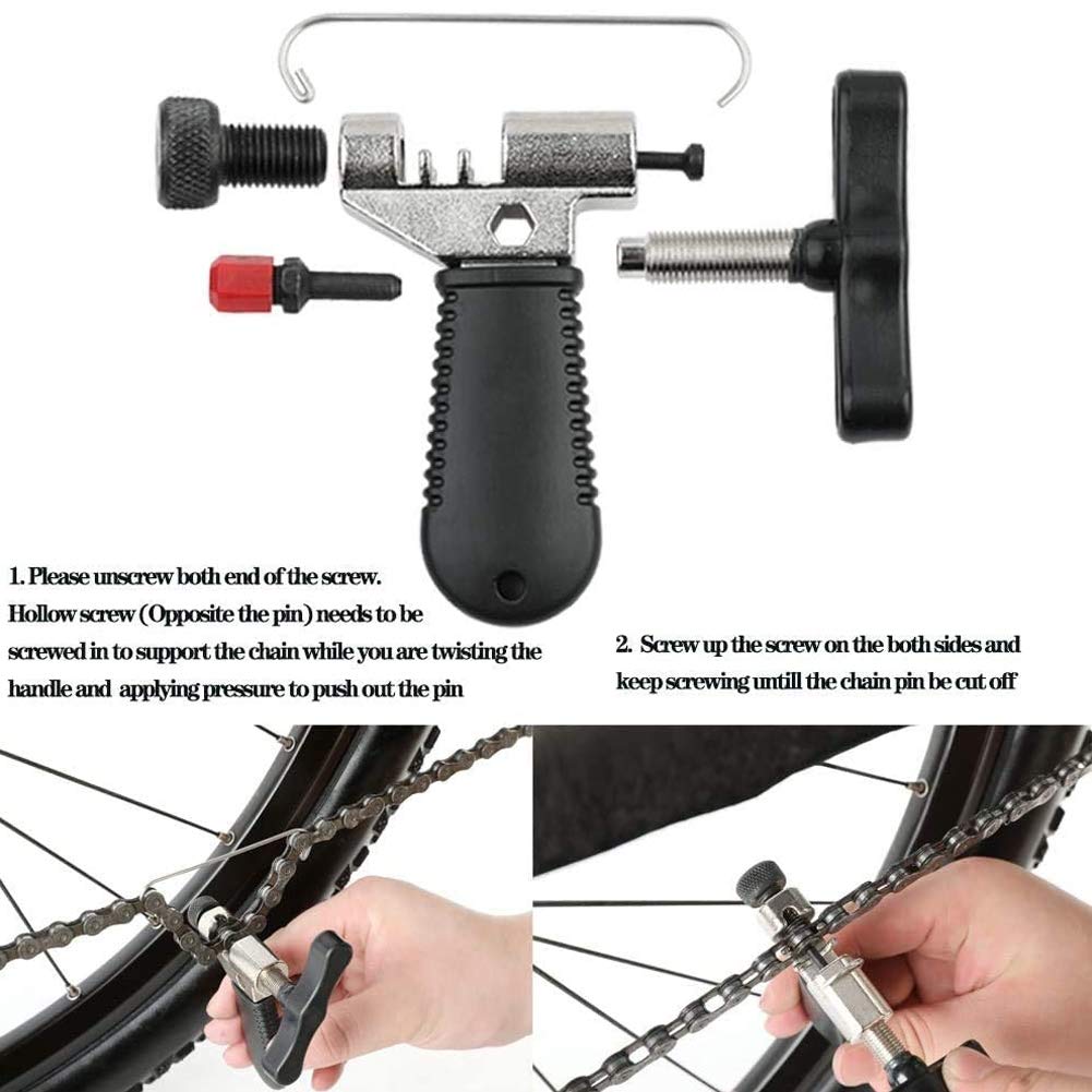 Steel Mountain Bike Chain Tool Kit Chain Repair Tool Kit Set for Road Mountain Bikes