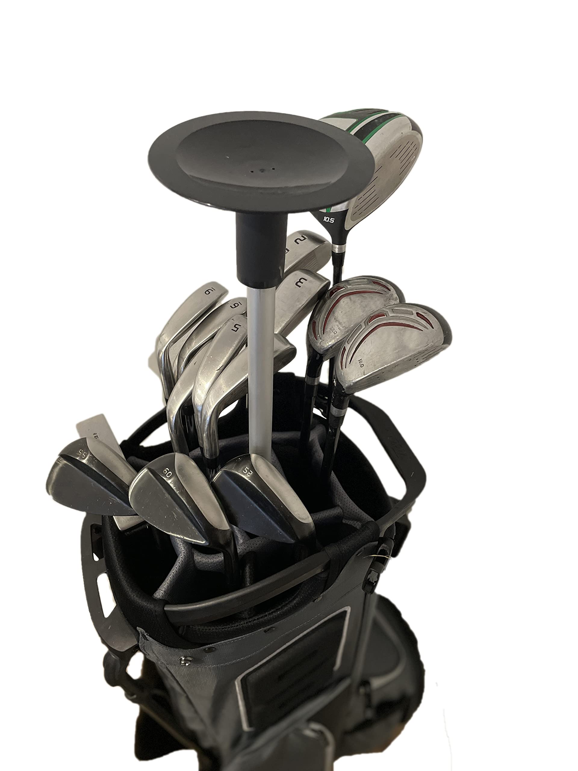 Vico - Golf Travel Protector Support Pole + Adjustable Aluminum Rod Collapsible Telescoping from 31-57 inches + Protect Clubs during Travel - Unique Lightweight Durable Rubber Flex Top