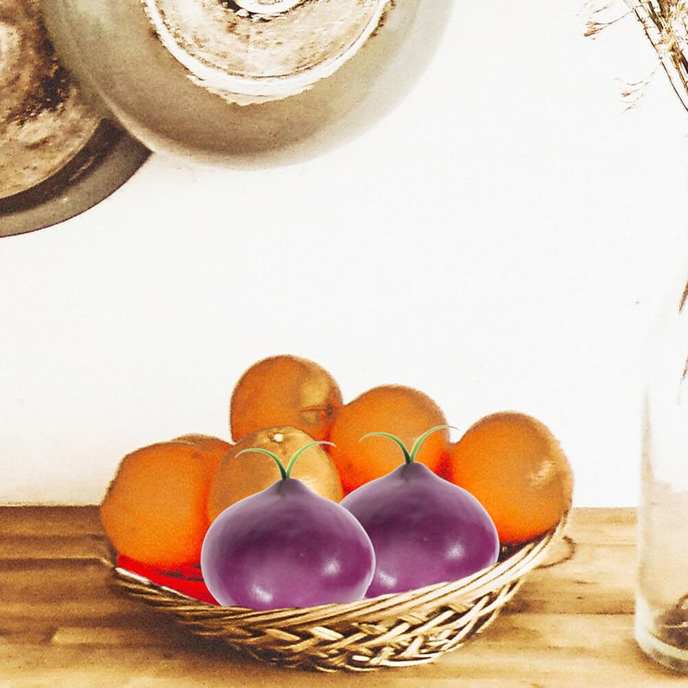 SAFIGLE 10pcs Home Decor Onion Fake Vegetable Model Desktop Decor Vegetable Photo Props Simulation Vegetables Decor False Food Model Artificial Vegetable Decor Foam Fake Fruit Pretend