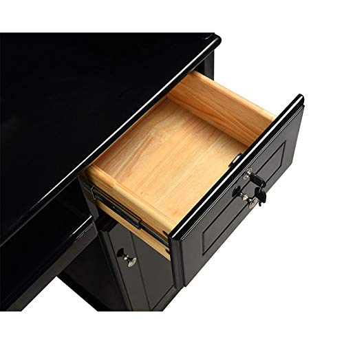 Reception Desk Led Lights Reception Area Counter Desk Receptionist Desk - Alex (Black)
