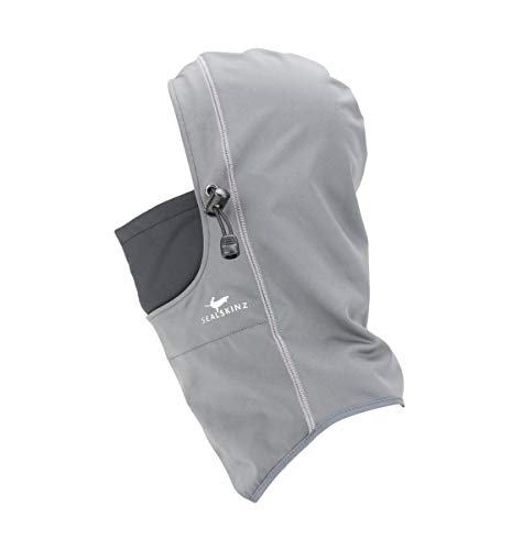 SEALSKINZ unisex adult Waterproof All Weather Head Gaitor Beanie Hat, Grey, Large-X-Large US
