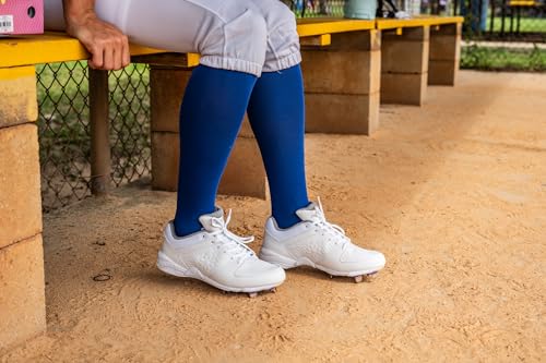 RIP-IT Women's Diamond Metal Softball Cleats - Softball Shoes for Women - White - Size 11