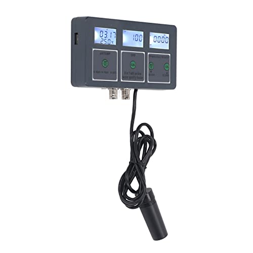 Water Quality Meter, Real Time Data Reception Rechargeable Automatic Data Storage Multi Parameter Water Quality Tester for Aquarium(#2)