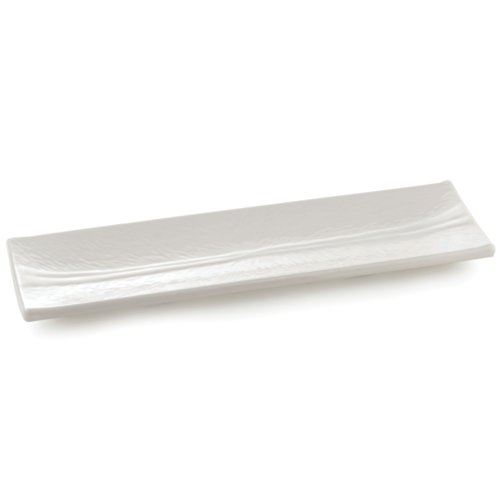TableCraft Products M206 Dish, Rectangle, Melamine, 20" x 6", White