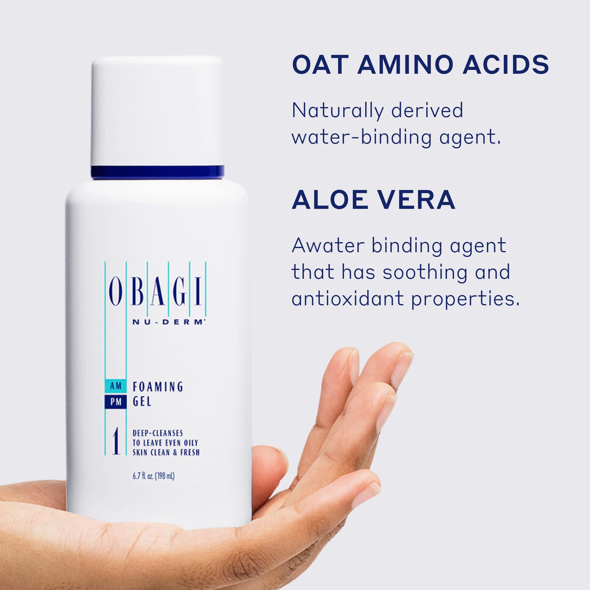 Obagi Nu-Derm Foaming Gel + Dark Spot Disruptor Trial Size β Cleanser Designed to Cleanse Pores & Remove Makeup, Dirt, & Excess Oil, 6.7 oz & Serum that Brightens, Smooths & Soothes Skin, 2 ml