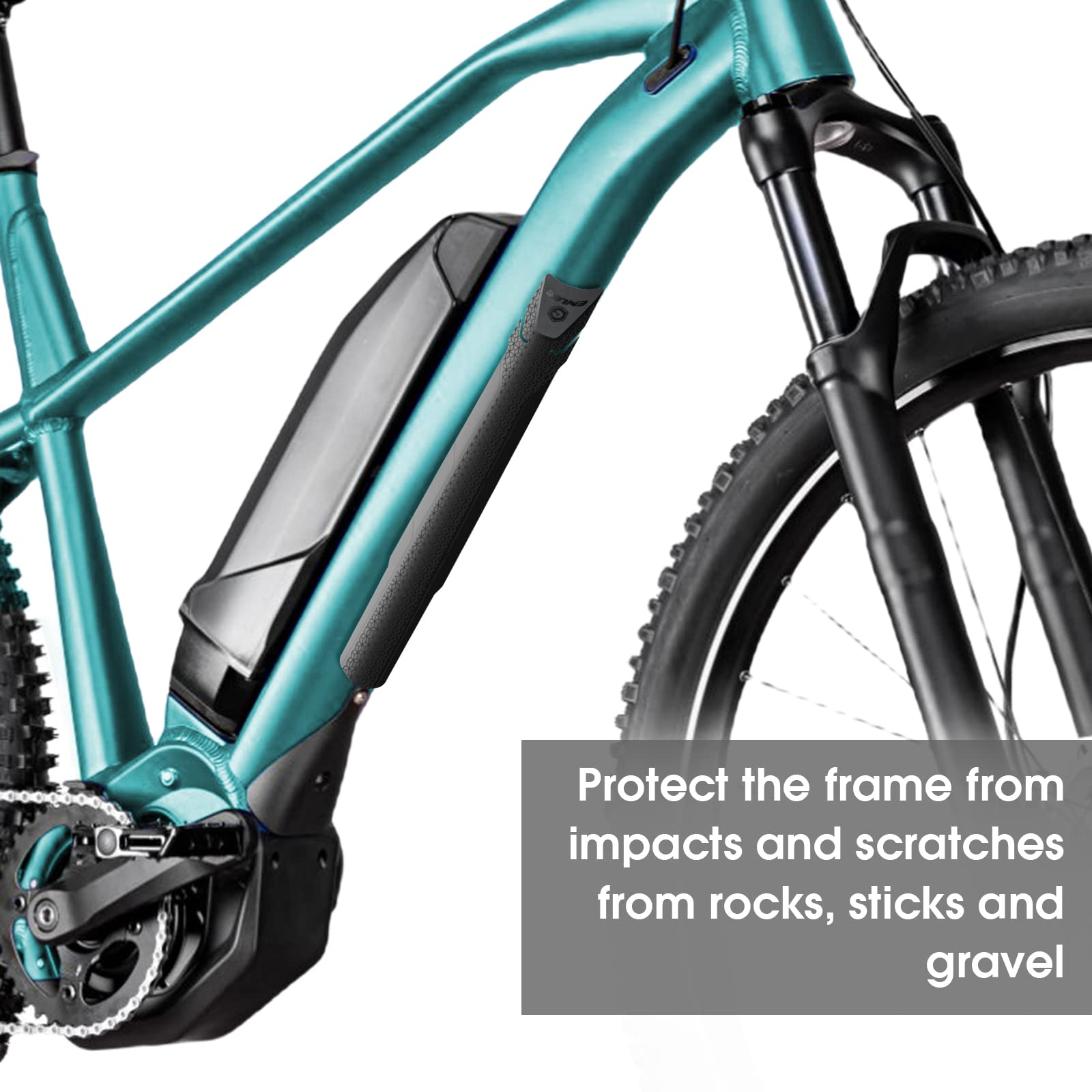 W.Bedraw Snake Pattern Mountain Bike Down Tube Frame Protector, MTB Frame Protection Tape Protect Bikes from Collision and Scratch, Mountain Bike Down Tube Protection Sticker β¦