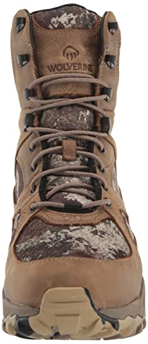 Wolverine Men's Field Guide Waterproof Insulated 8in Mid Calf Boot, Gravel, 10