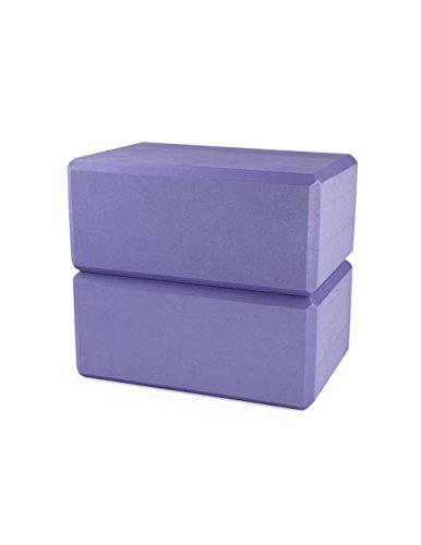 Nu-Source Yoga Block (2-Piece), Sky Blue, 9 x 6 x 4-Inch
