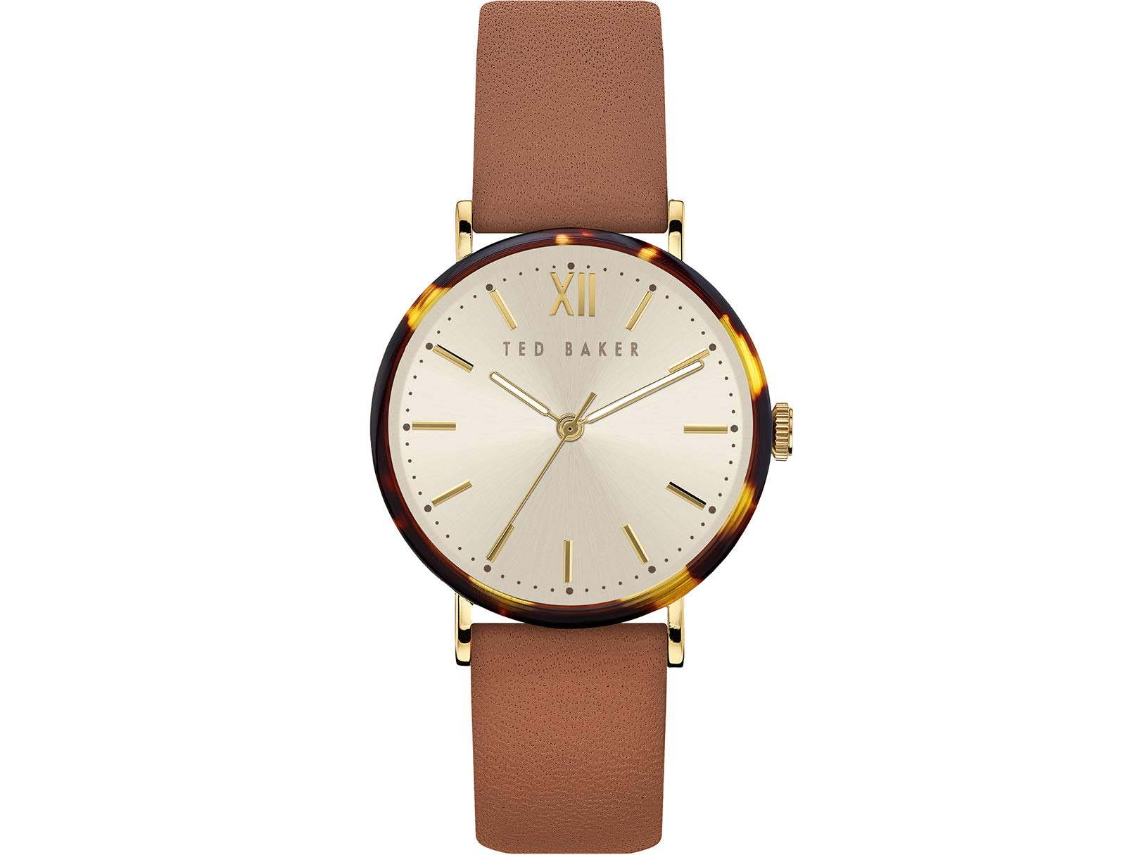 Ted Baker PHYLIPA Women's Tan Leather Strap Watch (Model: BKPPHF913)