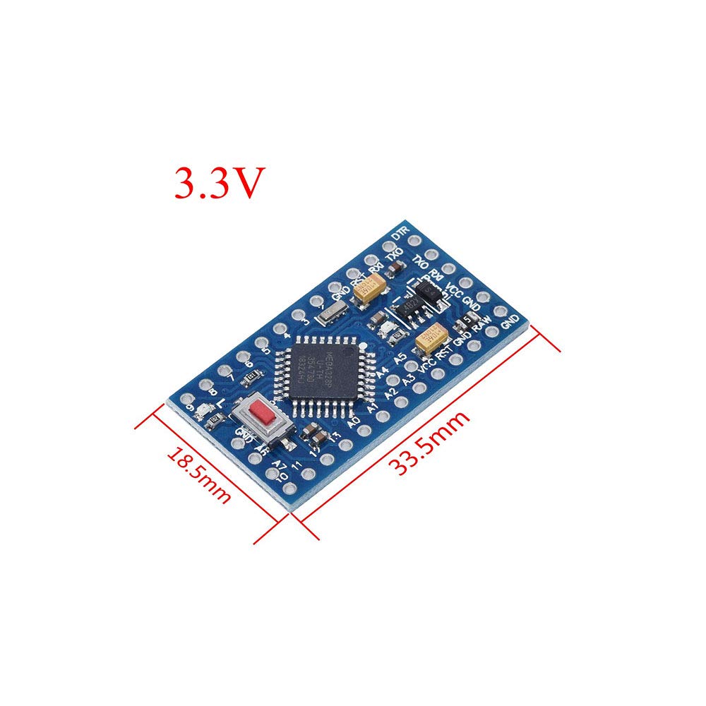 Pro Mini P/Atmega168PA-AU Pro Mini 328 Mini 3.3V 8MHz 5V 16Mhz for Compatible Nano CP2102 FT232RL,Pro Mini 328P 5V Red