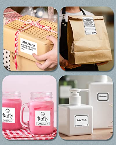 Phomemo Thermal Labels-for M110/M221/M220/M120/M200/M110S,1.57"x1.18"(40x30mm),230 Labels/Roll, for Barcode/Address/Mailing/Logo/Business/Home Tag