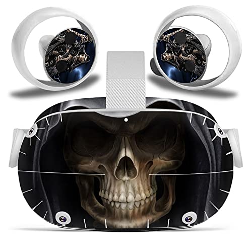 Uioeua Stickers Skin for Oculus Quest 2 VR Headset and Controller Stickers，Vinyl Decal Skin for Oculus Quest 2， PC Gaming Virtual Reality Headset Protective Accessories for Oculus Quest 2-0291