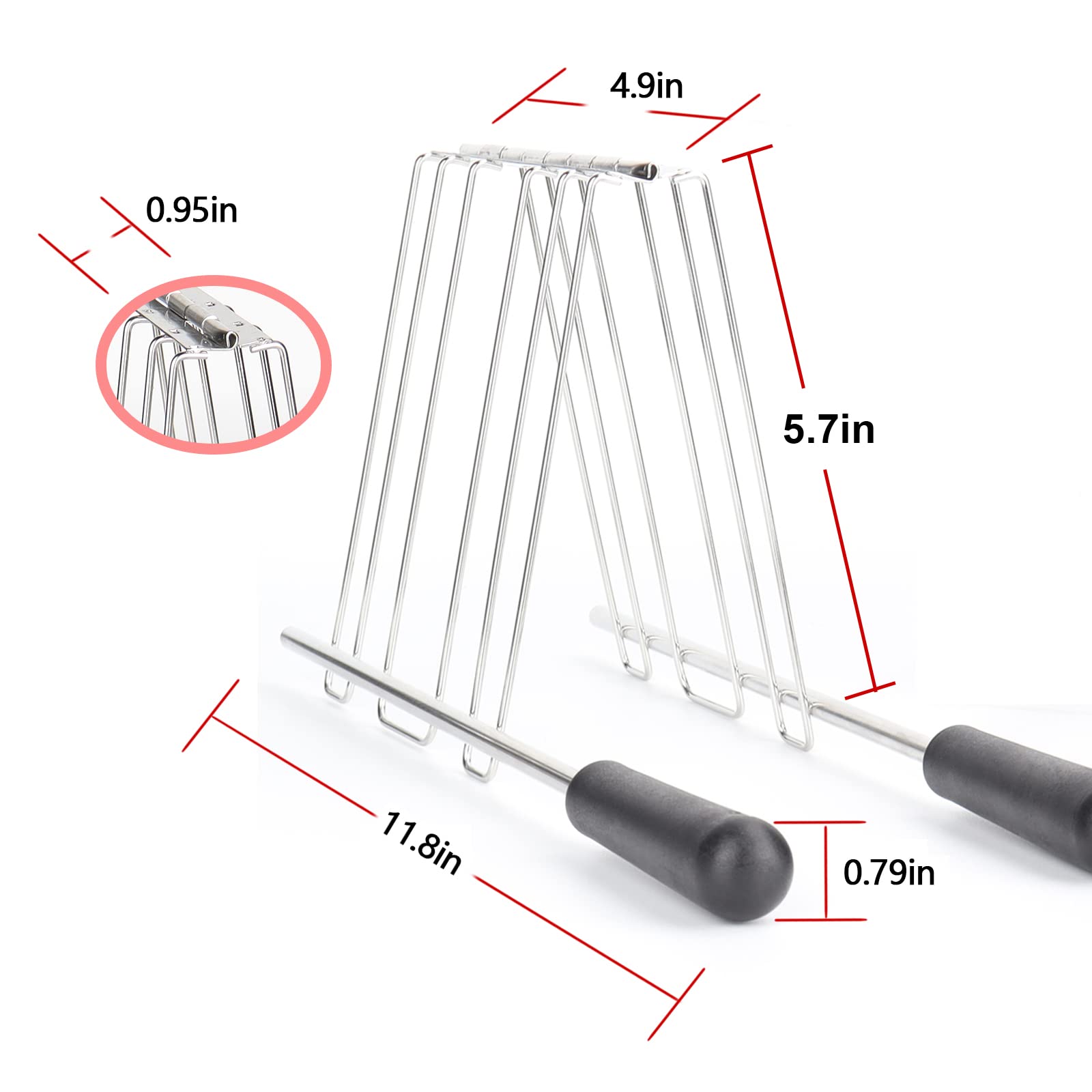 Sandwich Cage for Toaster, Toaster Tong Sandwich Rack, Classic Toaster Sandwich Clip, Stainless Steel Toaster Cage Accessory