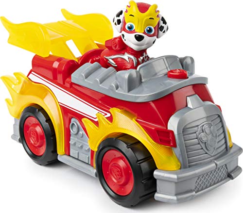 Paw Patrol, Mighty Pups Super Paws Marshall’s Deluxe Vehicle with Lights and Sounds