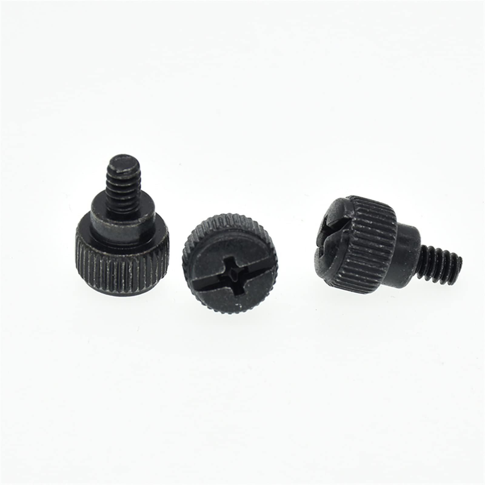 XADITON 10Pcs 6#-32 * 5 Computer PC Case Cooling Round Toolless Adjustment Screw Thumbscrews Thumb Screw M3.5 (Color : Black)