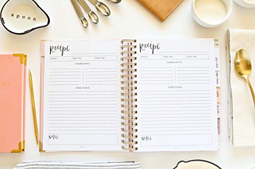 Paper Peony Press The Keepsake Recipe Book: A Blank Recipe Notebook To Write In Your Own Recipes & Create Your Own Cookbook Journal (Spiral-Bound Premium Hardcover Edition)