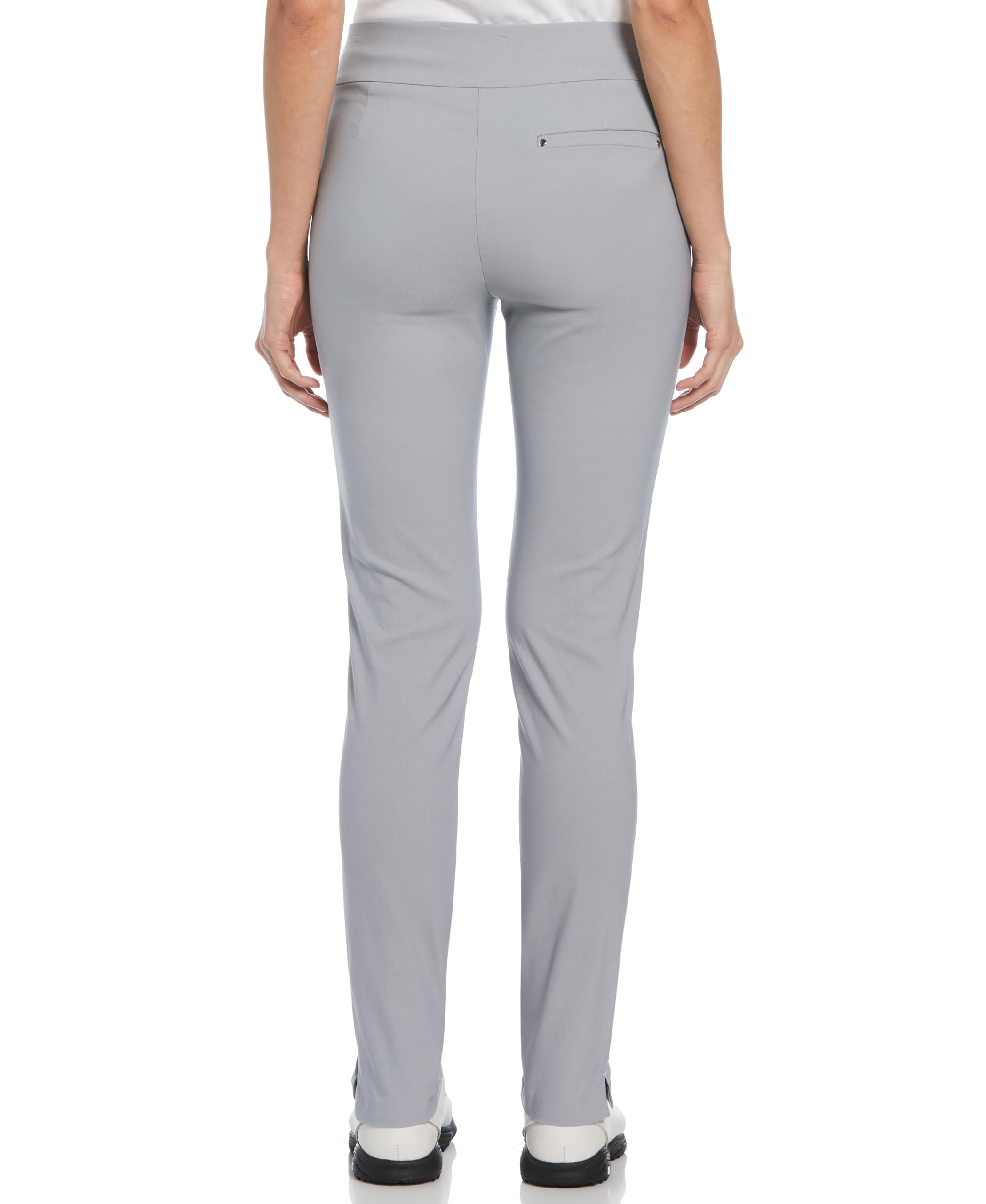 PGA TOUR Women's Regular Pull-on Golf Pant with Tummy Control (Size X-Small-Xx-Large), Sleet