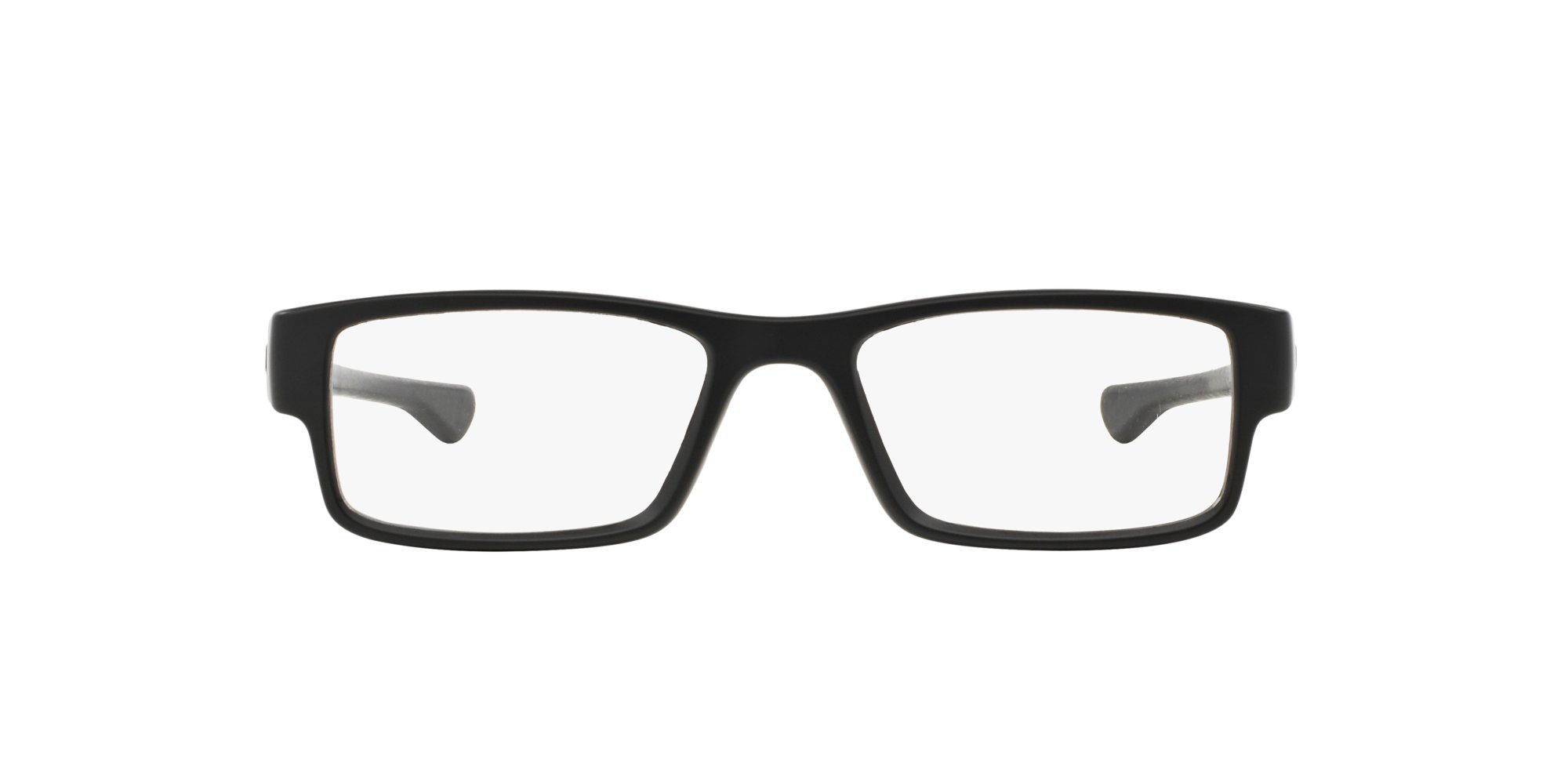 Oakley Men's OX8046 Airdrop Rectangular Prescription Eyewear Frames, Satin Black/Demo Lens, 57 mm