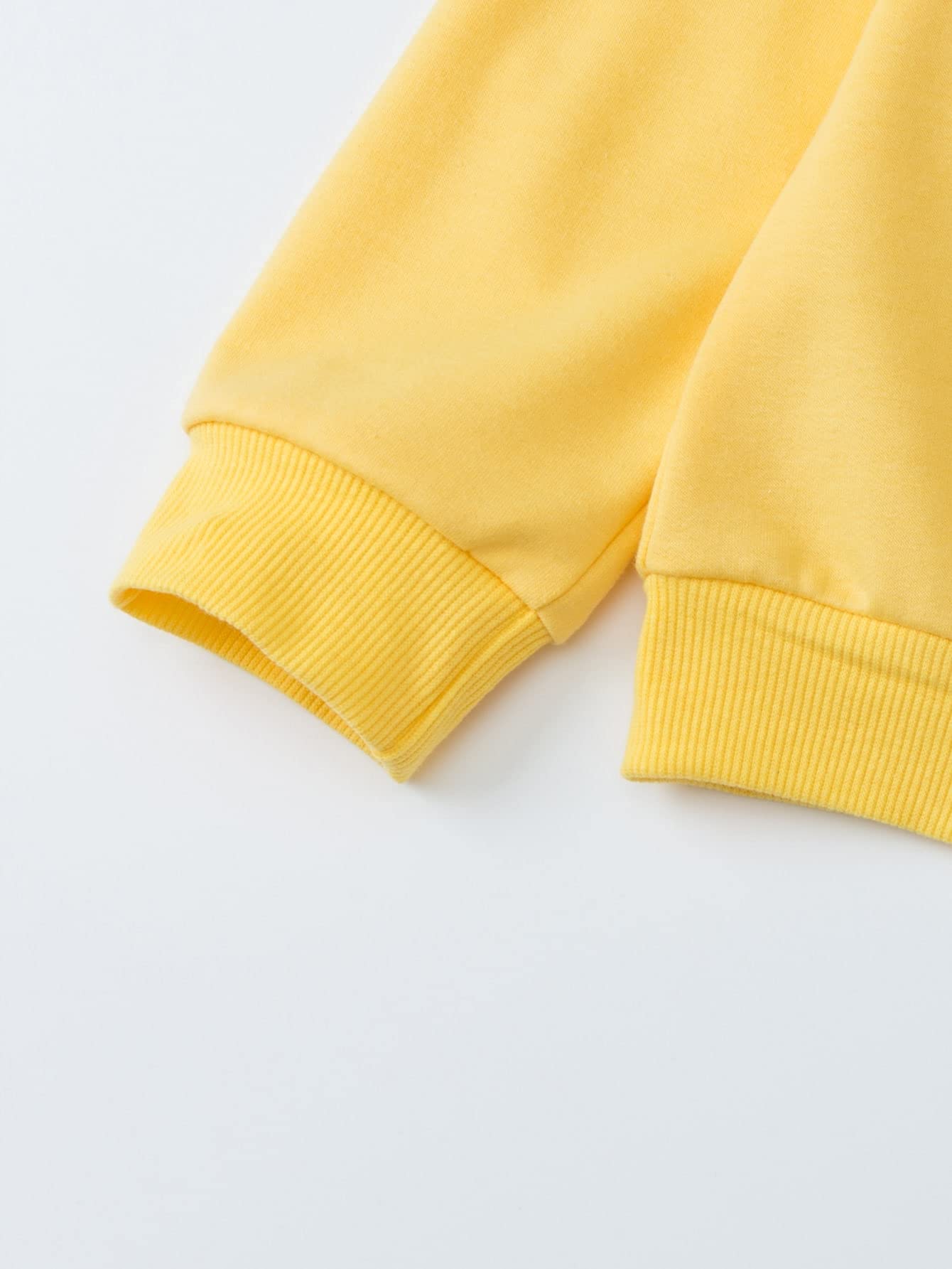 SOLY HUX Girl's Letter Car Graphic Print Long Sleeve Pullover Top Sweatshirt Yellow Butterfly Floral 160