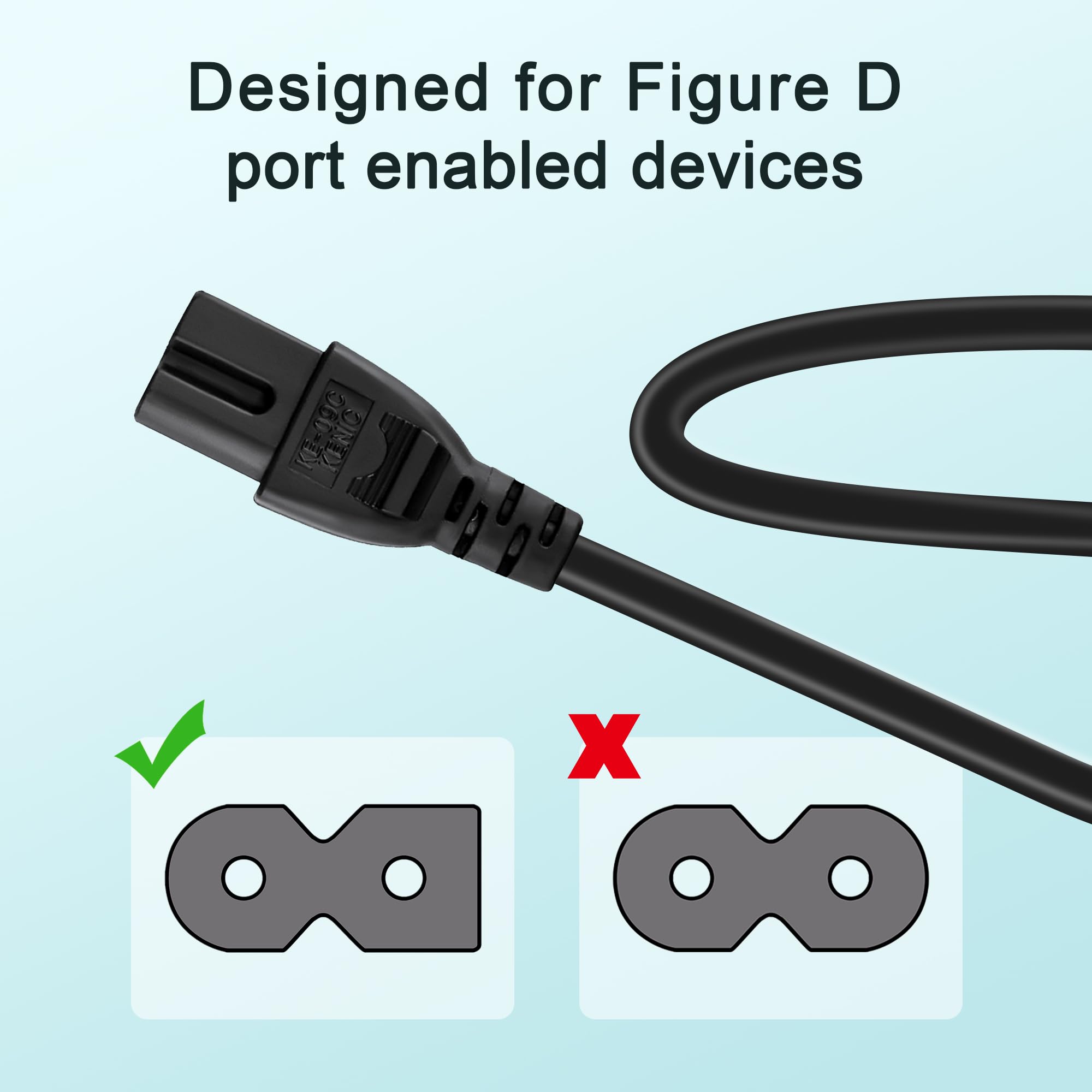 SLLEA 6ft AC Power Cord Cable Plug Compatible with Bose Acoustimass 3 6 9 10 15 25 Series IV Speaker System; Bose 3-2-1 321 GS Series II Powered Subwoofer